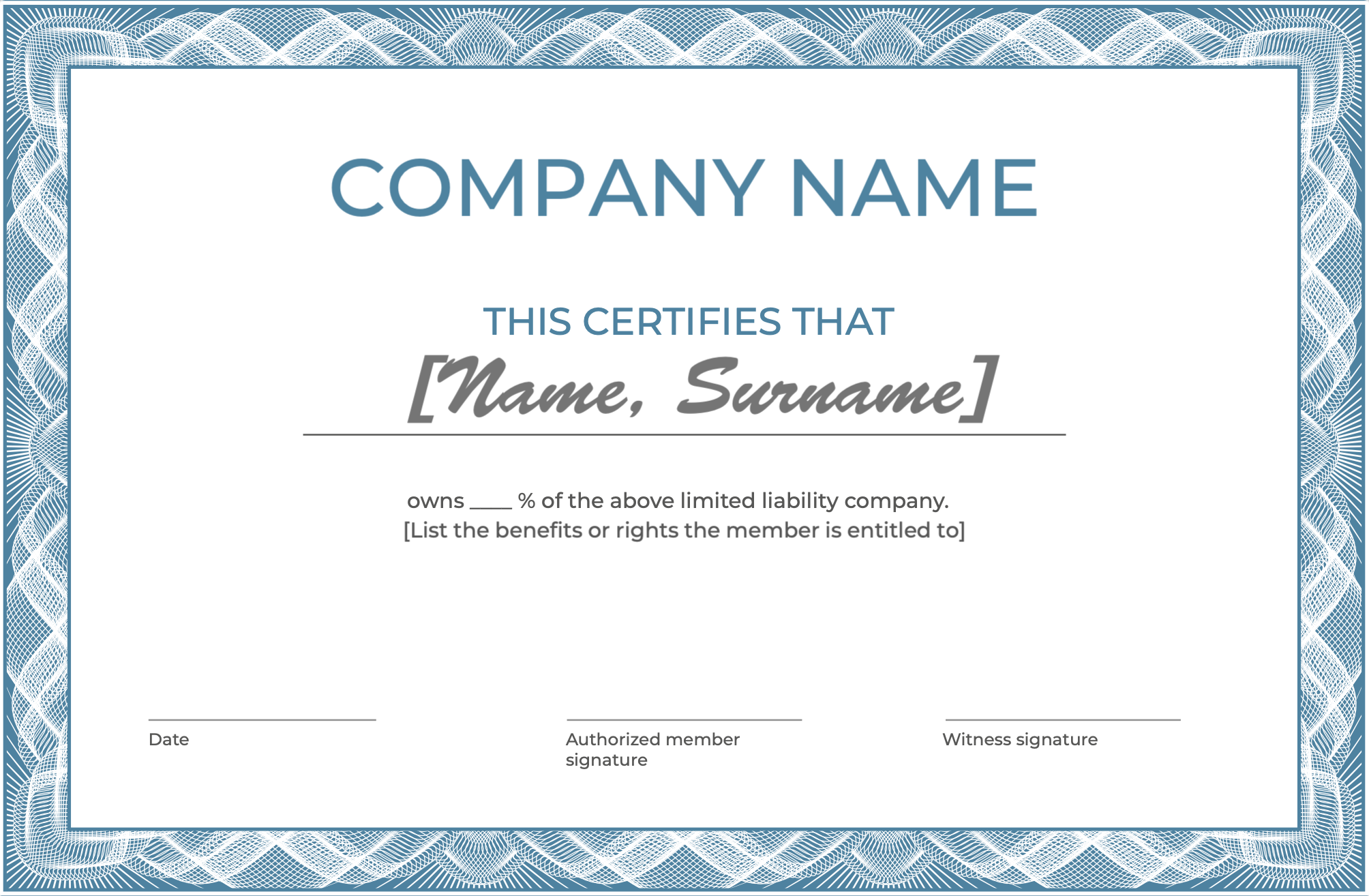 Show Your Appreciation With Membership Certificates