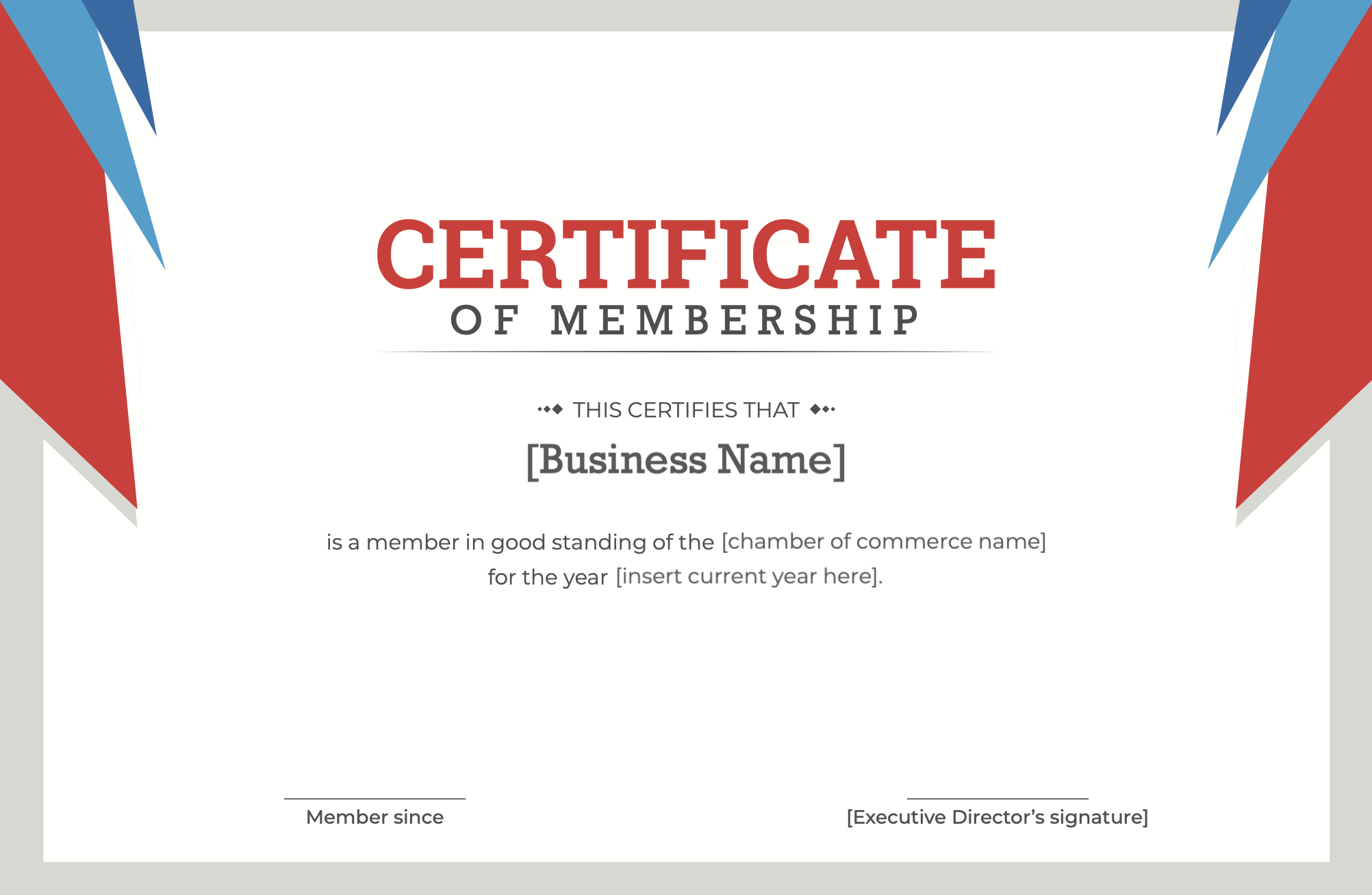 Show Your Appreciation With Membership Certificates
